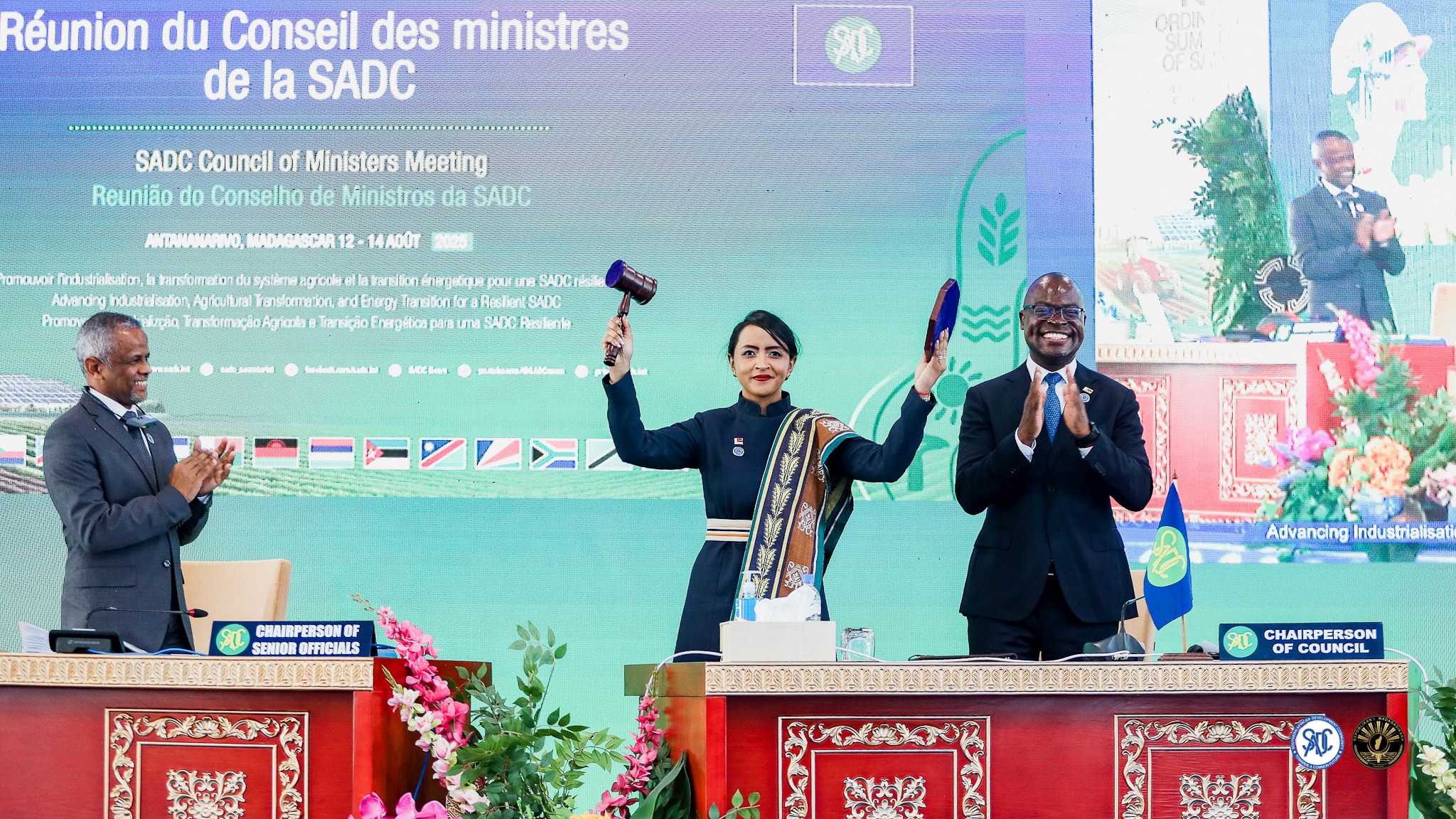 ENTRÉE EN FONCTION DE MADAGASCAR EN TANT QUE PRÉSIDENT DU CONSEIL DES MINISTRES DE LA SADC | SADC